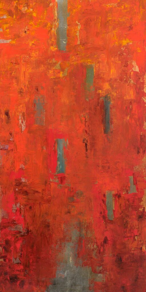  Fire 24 X 48 Canvas Think Art Gallery