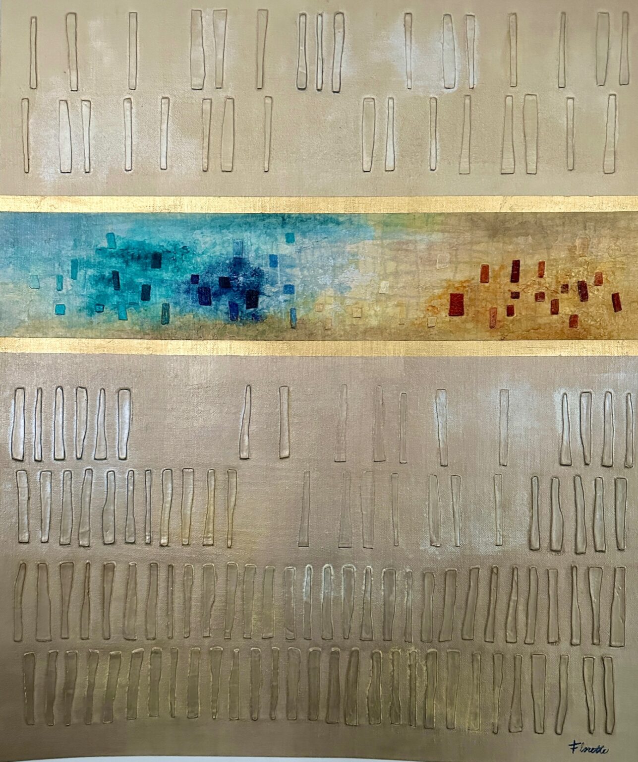 "Regal Renaissance IV" 24 x 20 Canvas | Think Art Gallery