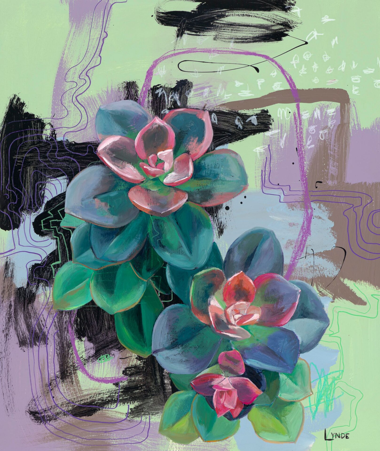 "Entangled" 20 x 24 - Paper - Think Art Gallery