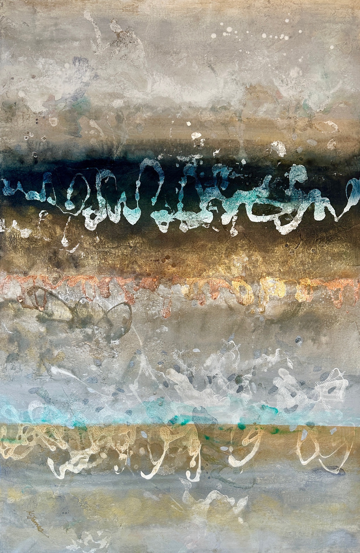 Shades of Evening II 43h x 28w JAM-2312D - Think Art Gallery