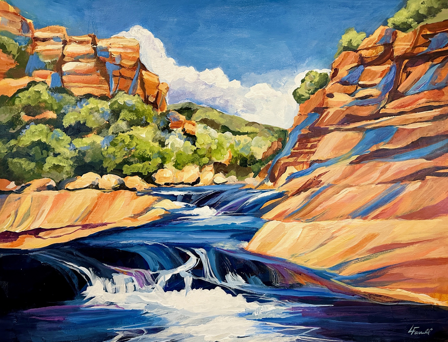 "Oak Creek Canyon" 30 x 40 Canvas | Think Art Gallery