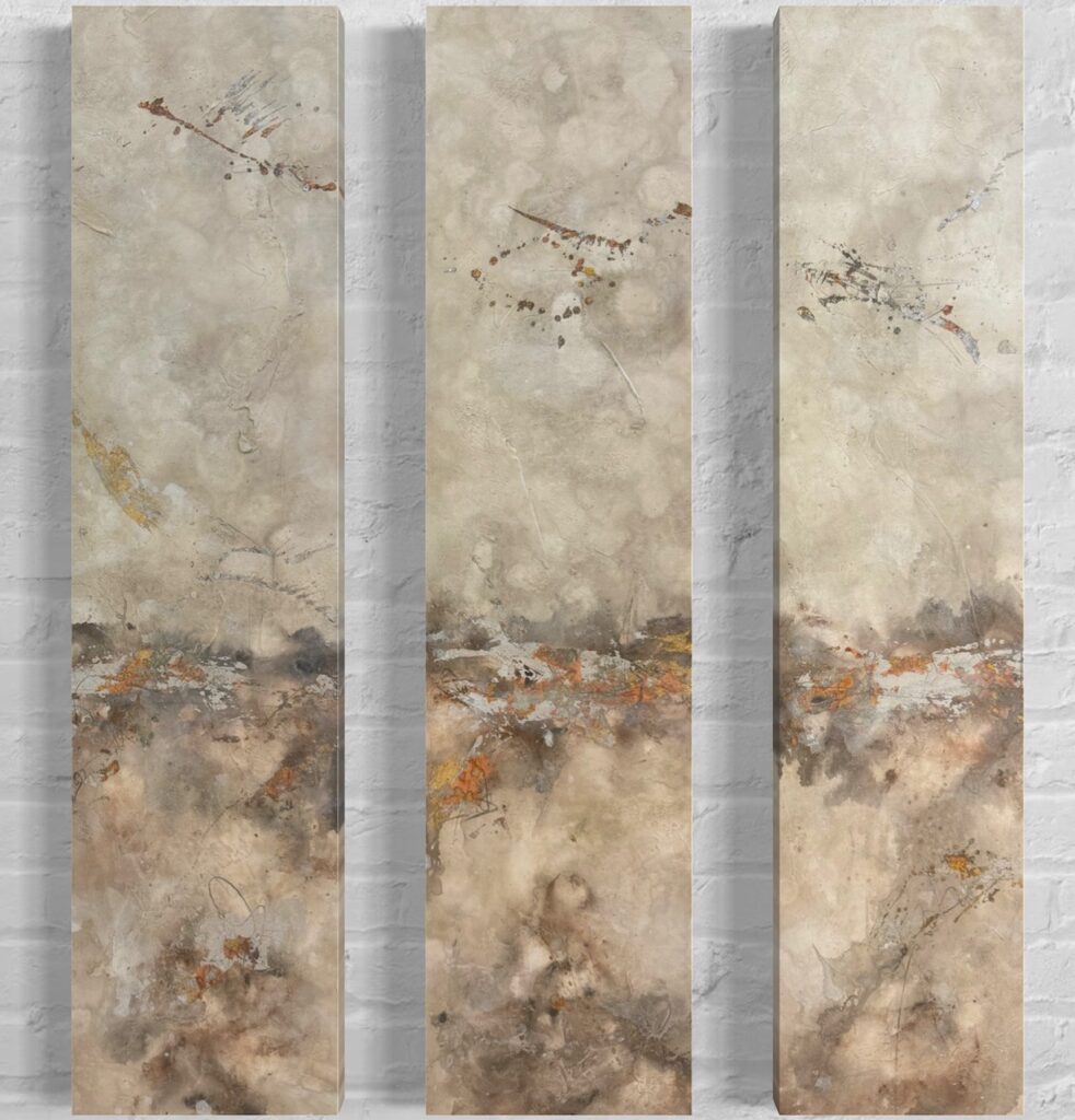 "Horizon Window I, II & III" 51 x 12 (3) - Think Art Gallery