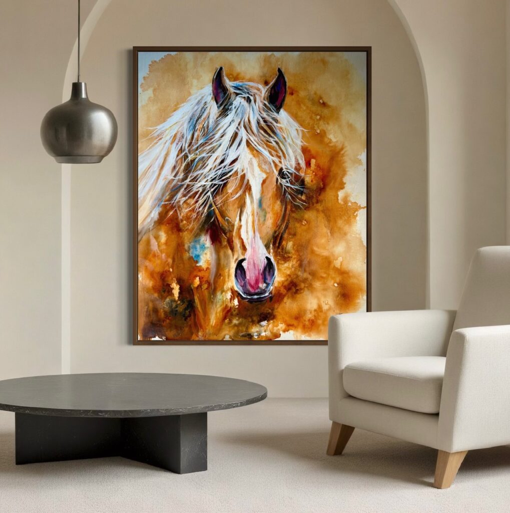 "Palomino" 50 x 40 Canvas | Think Art Gallery