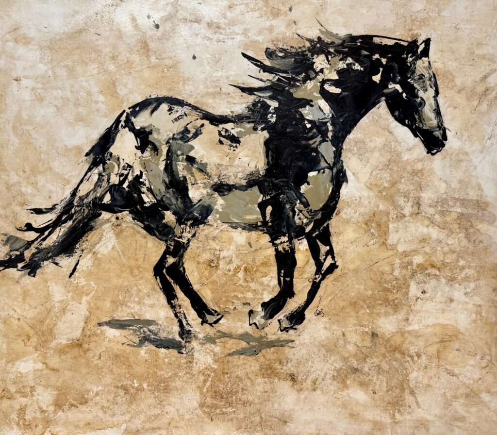 "Gallop" 46 x 53 Canvas | Think Art Gallery