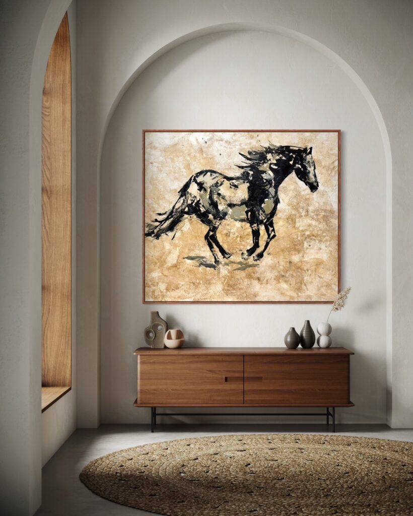 "Gallop" 46 x 53 Canvas | Think Art Gallery